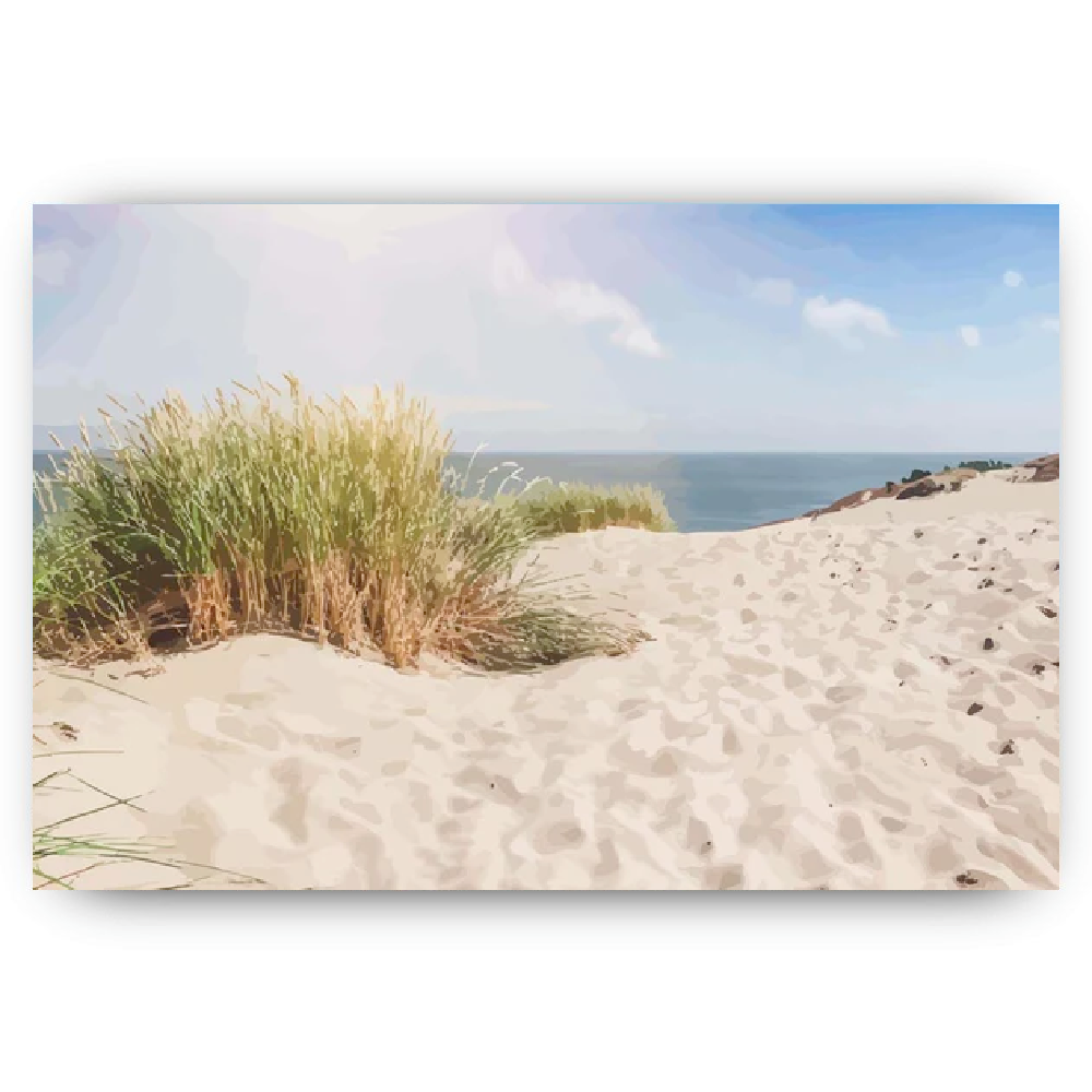 Schilderen op nummer – Duinen op het zandstrand van de Oostzee – SEOS ...