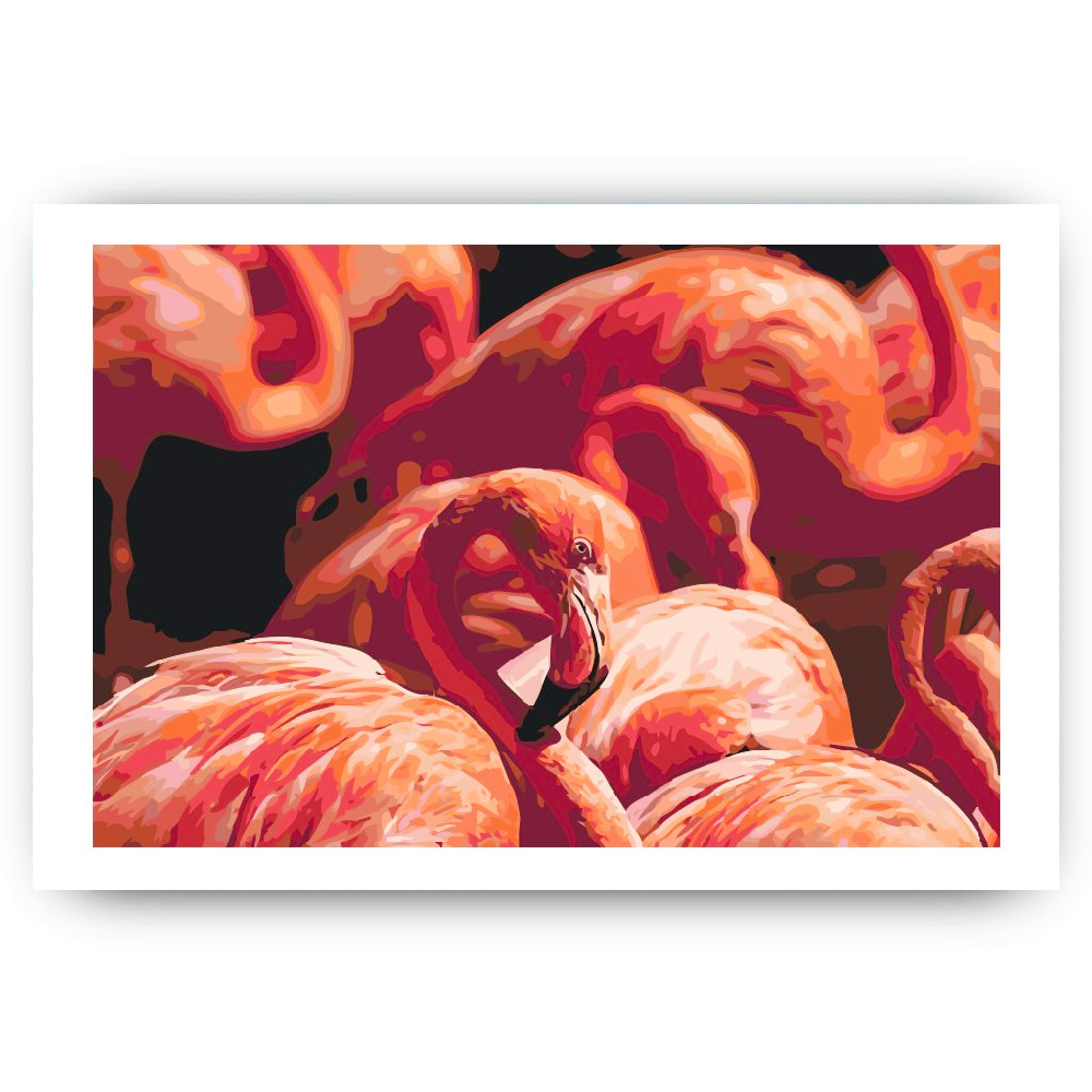Schilderen op nummer – Flamingo’s 2 – SEOS Shop ® - Nummerschilderen.com
